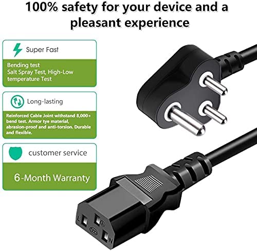 Buy FEDUS Power Cord 5M 16Ft Replacement Power Cable, India Plug IEC ...