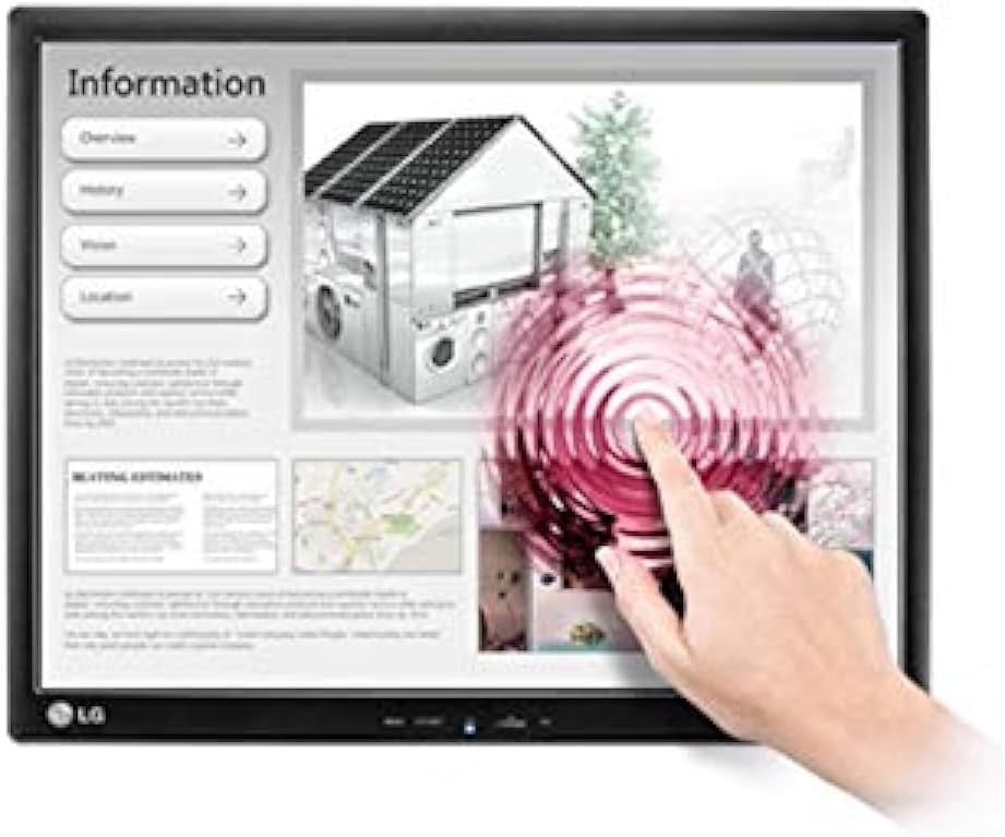 LG 17 inch Touch Screen LED Monitor with HD Resolution and Built-in ...