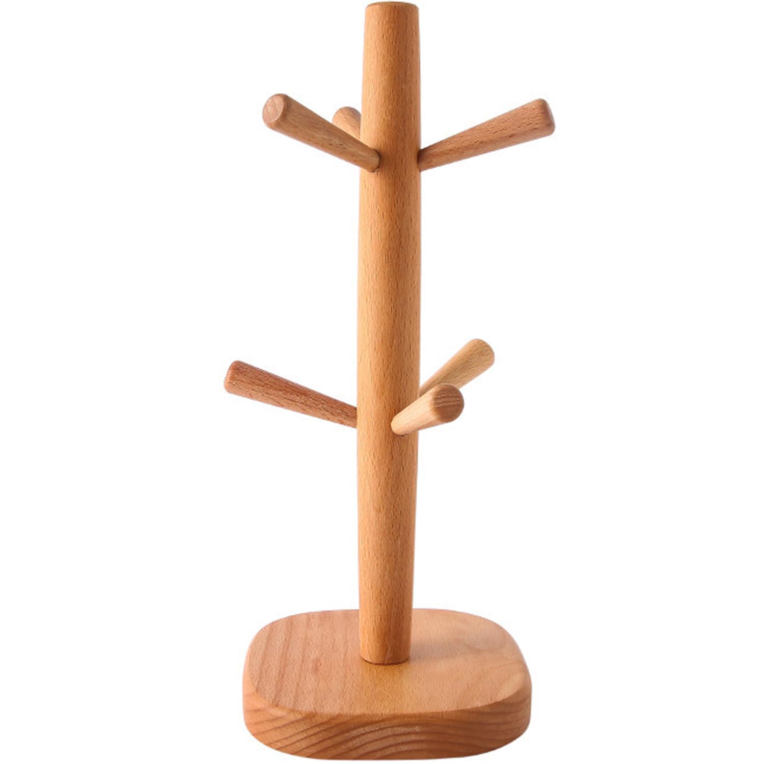 Amazon.com: YQQKIRA520 Wooden Mug Rack,Countertop Coffee Cup Holder ...