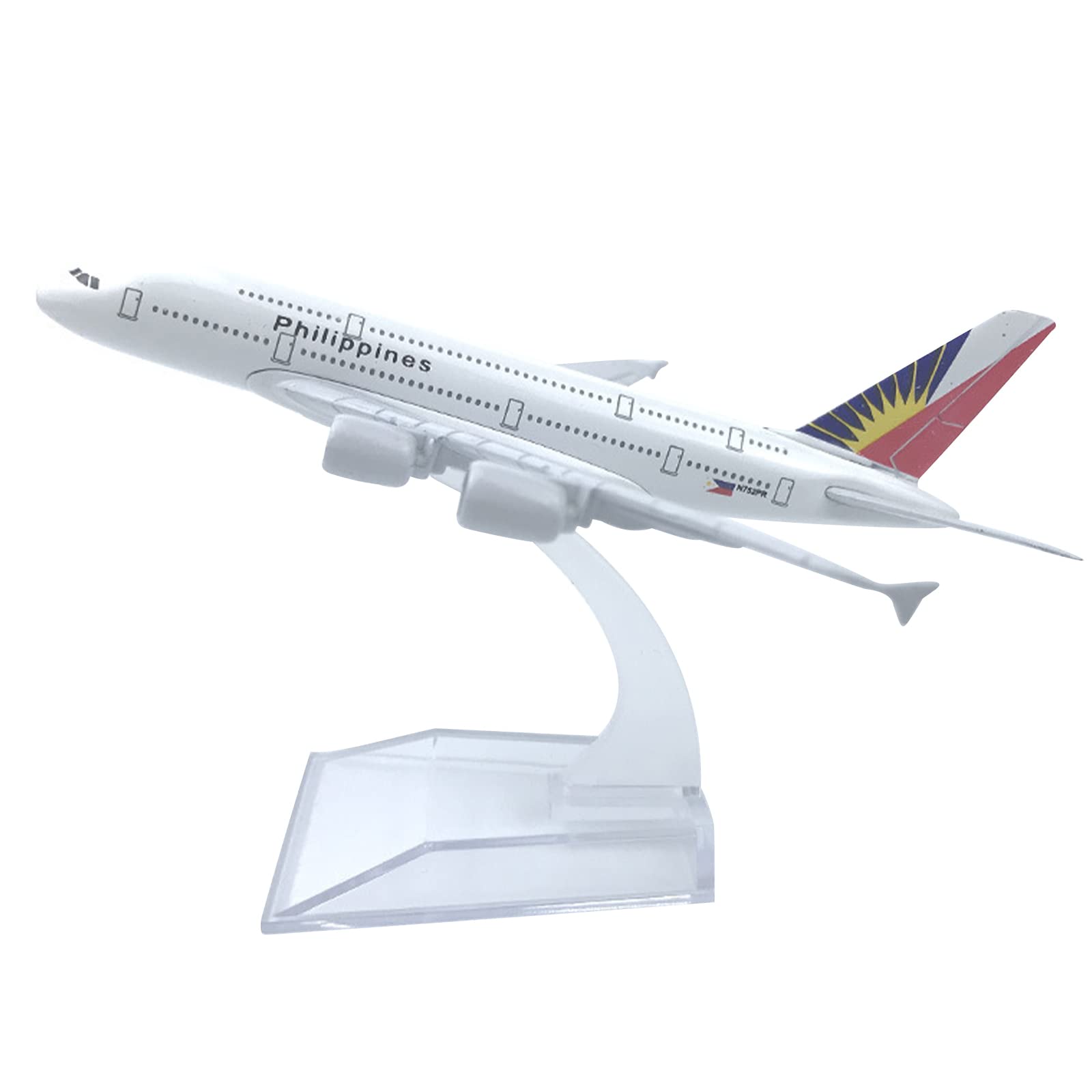 Amazon.com: MOOKEENONE 1:400 A380 Philippine Airlines Plane Model ...