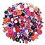 Amazon.com: Megoogo 370-400 PCS Mixed Color Buttons Assorted Sizes ...