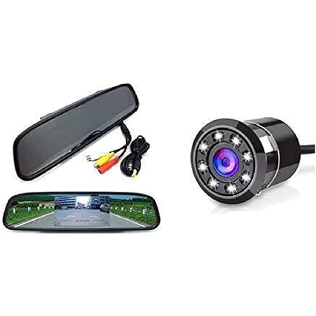 Autotrends Combo of Car Rear View Kit and TFT LCD Monitor with Car ...