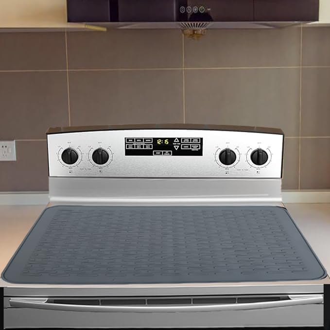 Amazon.com: Electric Stove Silicone Cover Mat-28 x20 Extra Large Glass ...