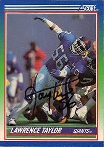 LAWRENCE TAYLOR Signed 1990 Score Trading Card - JSA Certified - NFL ...