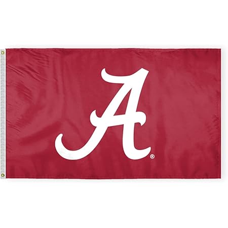Amazon.com: Alabama University Crimson Tide A Logo Flags - 3x5 Ft ...