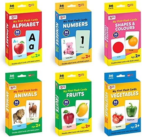 Buy Little Berry My First Flash Cards for 2-6 Years Kids 216 Cards ...