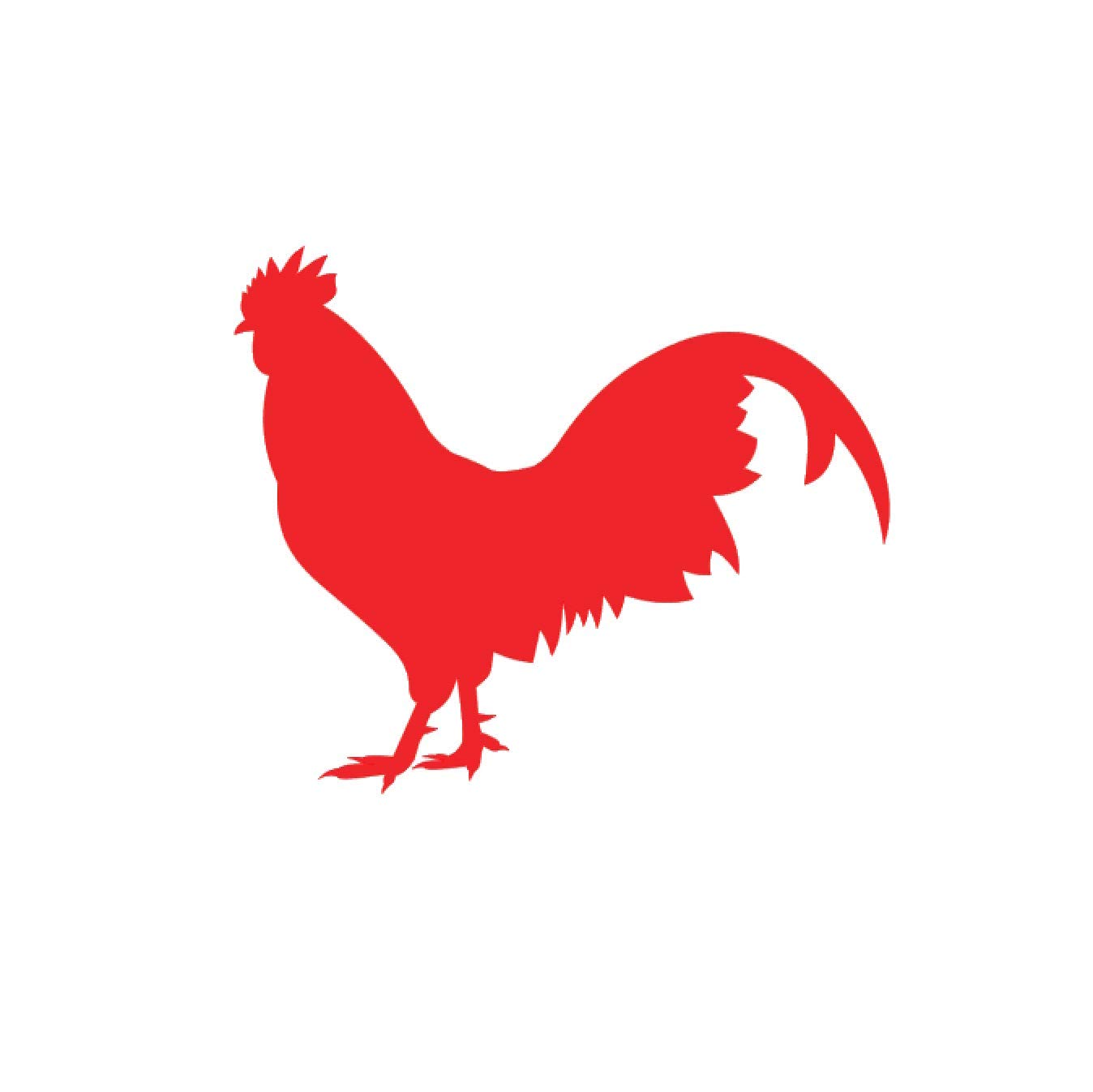 Amazon.com: WickedGoodz Custom Rooster Vinyl Decal - Chicken Sticker ...
