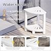 Amazon.com: Ciokea Corner Shower Stool for Inside Shower, HDPE ...