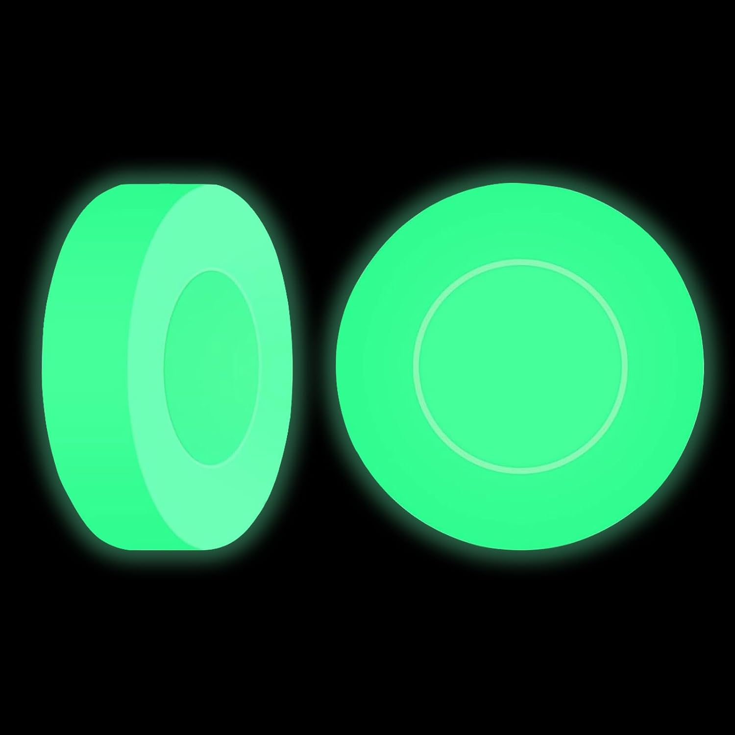 2Pcs Ice Hockey Puck Glow in The Dark, Ice Hockey Balls Sports Party ...