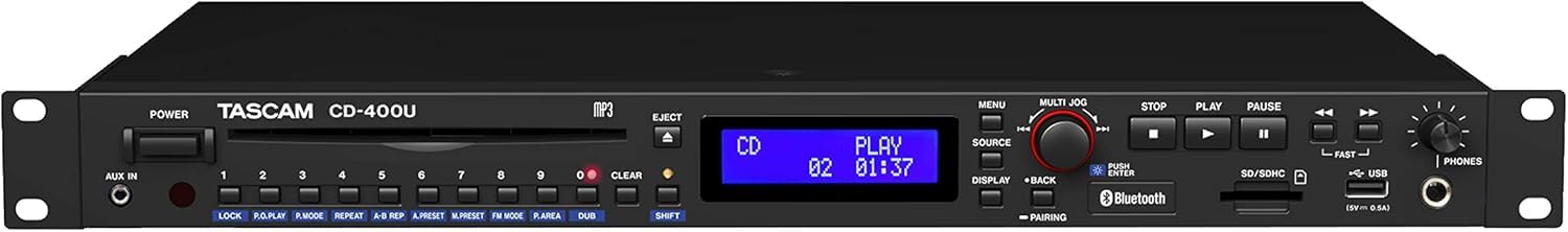 Snapklik.com : Tascam CD-400U Rackmount CD/Media Player