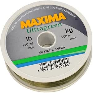 Maxima Ultra green fishing line 100m 6lb g0435 : Amazon.co.uk: Sports ...