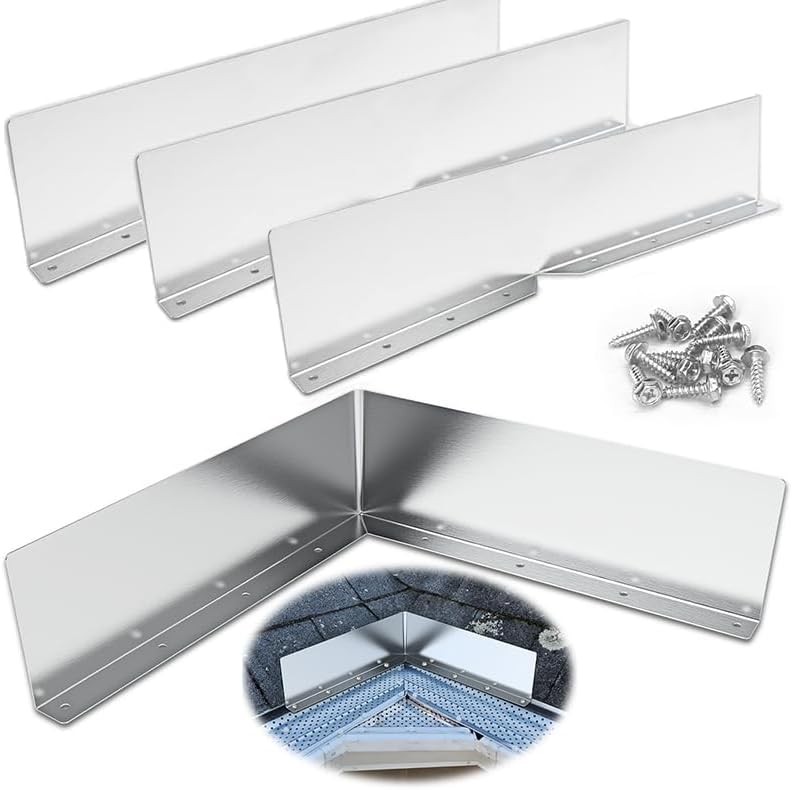 GBACHOOSE 8PCS Gutter Valley Splash Guard, Straight Rain Diverter ...