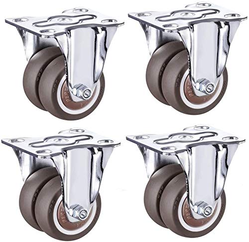 Castors,Lockable Bearing Caster Wheels with Brake 4pcs Swivel Castor ...