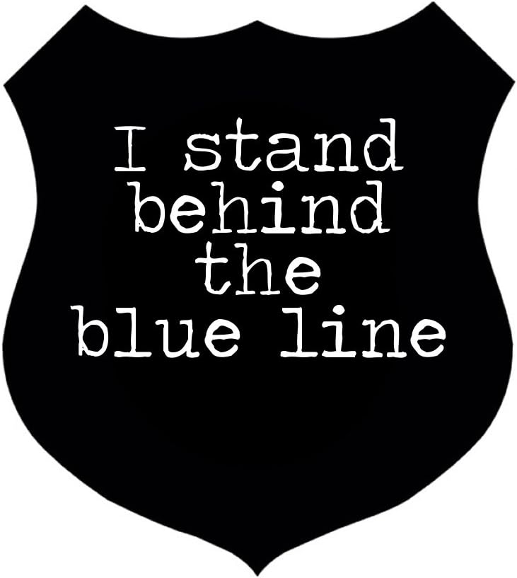Amazon.com - I Stand Behind The Blue Line Police Cops 6" Vinyl Sticker ...