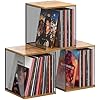 Amazon.com: Dmevkic 3 Cube Vinyl Record Storage DIY Stackable 120-150 ...