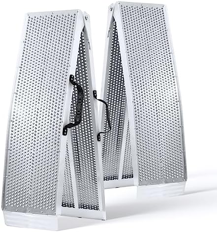 Amazon.com: HOUGEET Folding Portable Ramps, 7.5FT Aluminum ATV, Truck ...