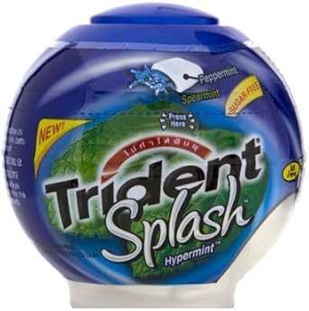 Trident Splash Hypermint Bottle 57g. (Pack of 2) : Amazon.co.uk: Grocery