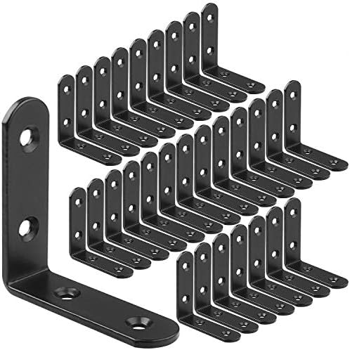 Amazon.com: 2x4 Galvanized Corner Brace, 90 Degree Angle Iron Brackets with Holes,Heavy Duty L ...