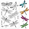 Amazon.com: GLOBLELAND Dragonfly Clear Stamps Insect Silicone Stamp ...