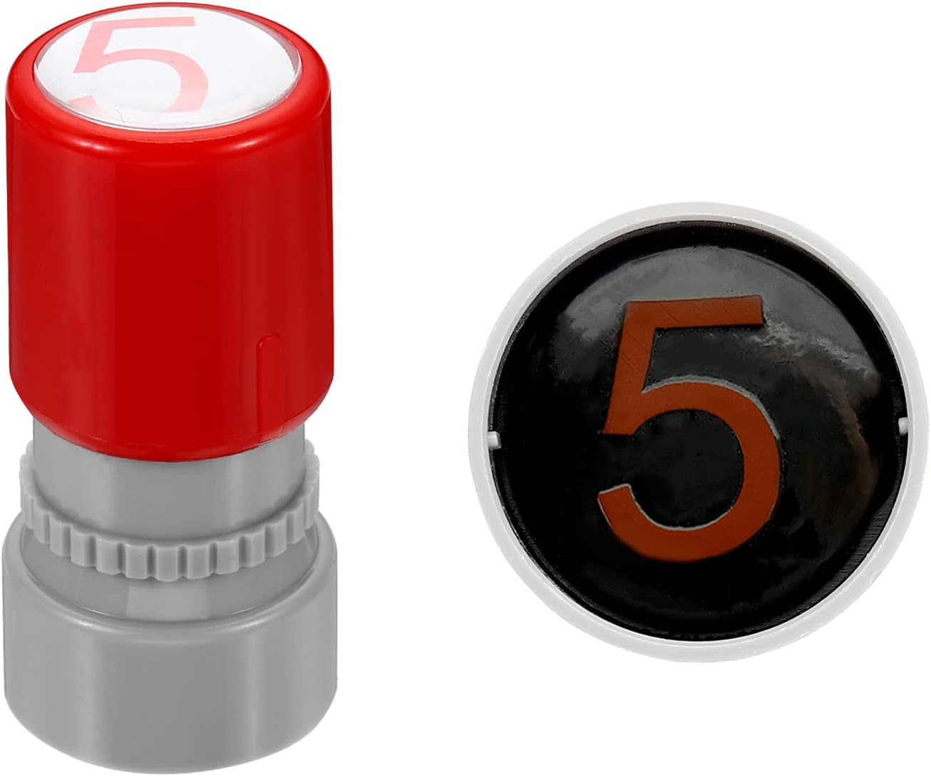 Amazon.com : PATIKIL 16mm Number Stamps, Character Numeral 5 Plastic ...