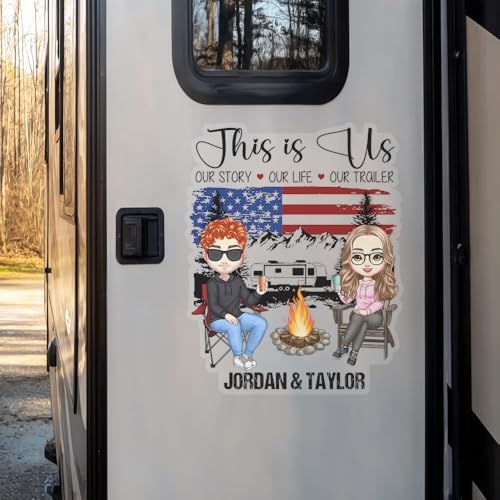 Amazon.com - Personalized Camping Car Decal – Custom Name Camper ...