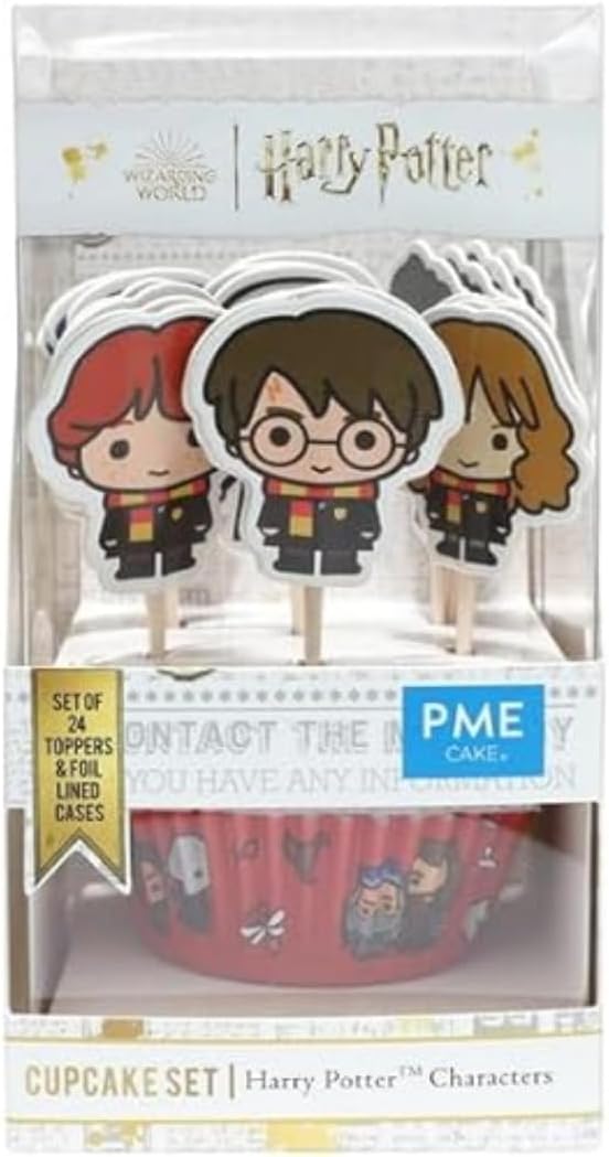 Amazon.com: PME Harry Potter Cupcake Cases & Topper Set of 24 ...