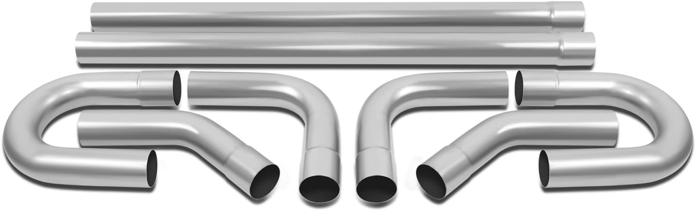 Amazon.com: 3 Inch Universal T304 Stainless Steel Exhaust Pipe Tubing ...