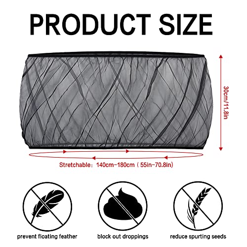 Snapklik.com : Universal Bird Cage Seed Catcher, Elasticity Airy Gauze ...