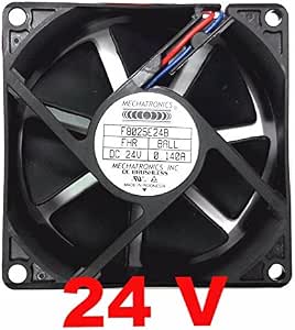 Amazon.com: Mechatronics 24V DC Fans (80x25mm, Extra High Speed ...