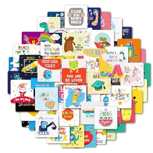 60 PCS Cards for Lunchbox for Kids Positive Affirmation Cards for ...