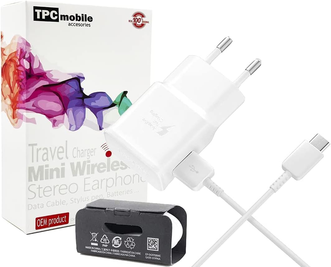 Chargeur secteur rapide 15 W USB Type C (USB-C) pour Samsung Galaxy Tab ...