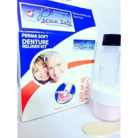 Amazon.com : Perma Soft Denture Reliner Kit - Relines 2 Denture Plates ...