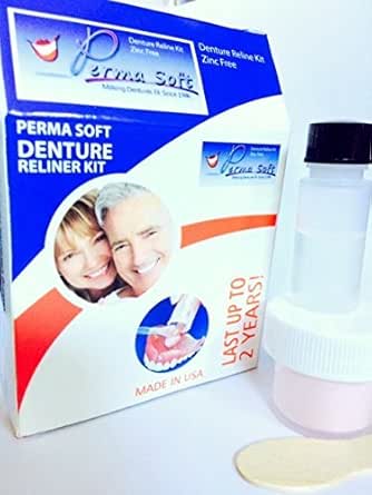 Perma Soft Denture Reliner - 1 Kit - Made in the USA - Relines 1 ...