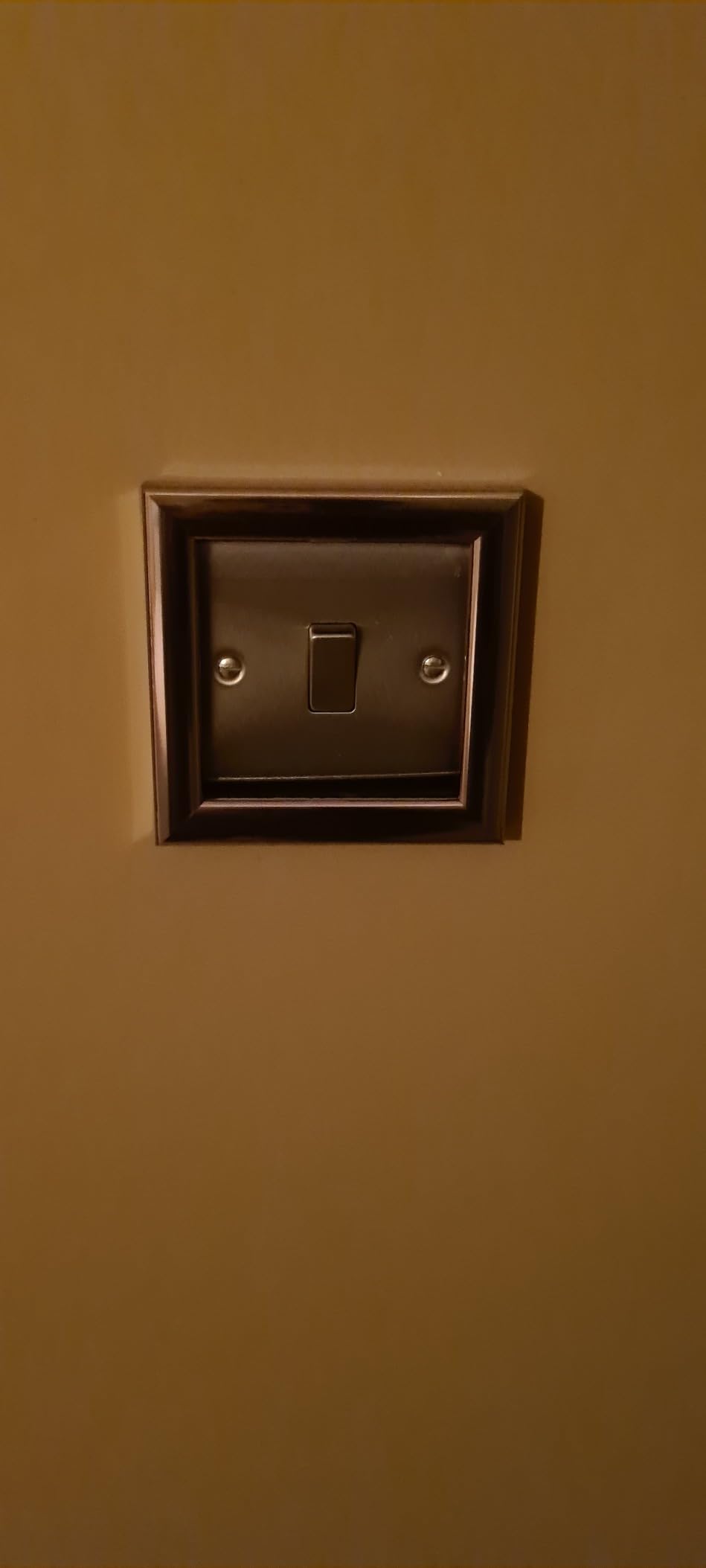 ElekTek Satin Chrome Effect Light Switch Surround Frame Cover Finger ...