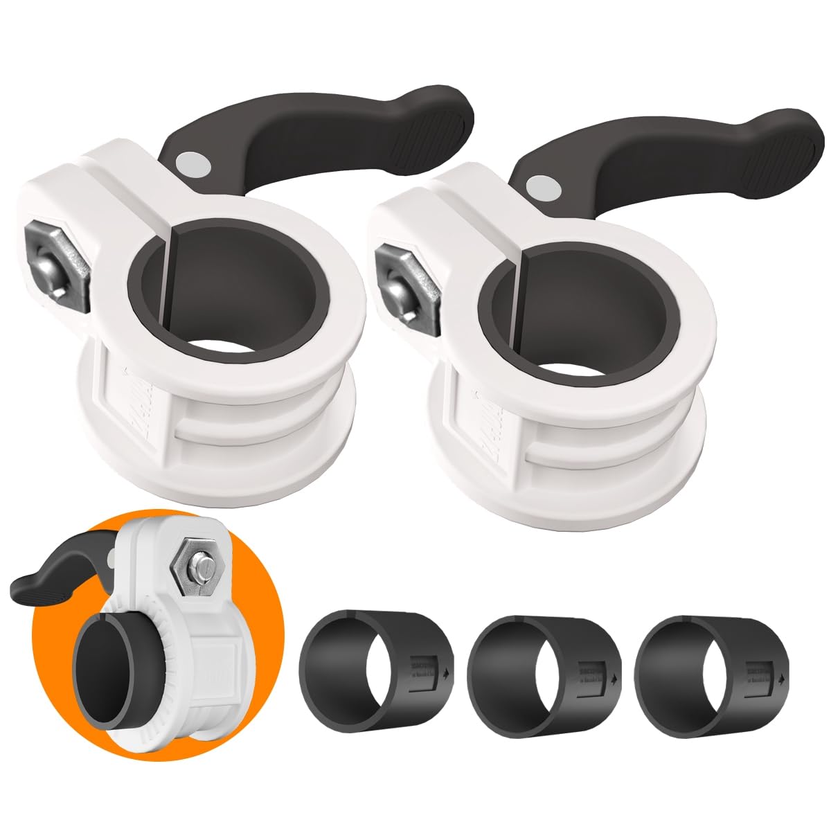 Amazon.com : ZY-HUAN Mini Barbell Clips 1 inch I Multi-Size Adjustable ...