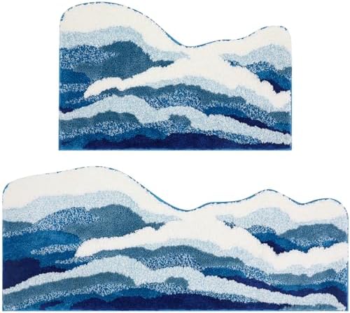 Amazon.com: JGSF Wave Shape Bedroom Rugs Kids Room Rugs Living Room ...