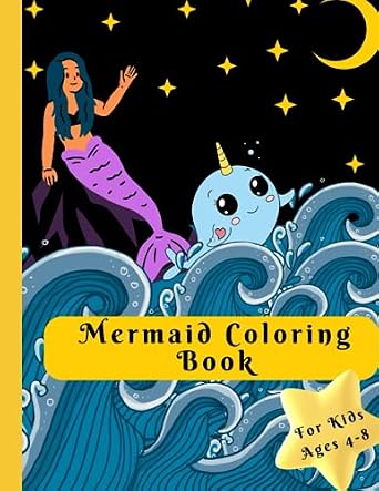Amazon.com: Mermaid Coloring Book: Beautiful Mermaids With Their Cute ...