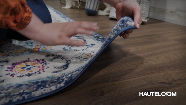 Watch How To Flatten Your Brand New Area Rug on Amazon Live