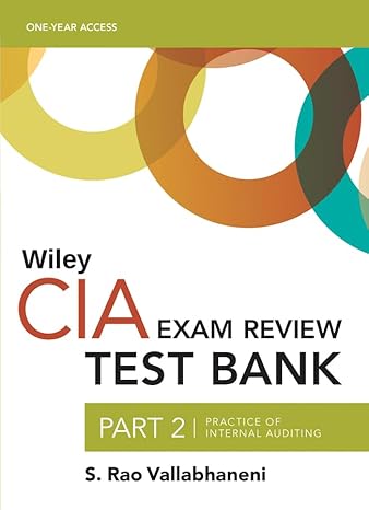 Amazon | Wiley CIA 2023 Test Bank Part 2: Practice of Internal Auditing ...