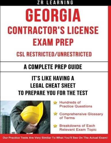 Georgia Contractor's License Exam Prep: Learning, ZR: 9781500331023 ...