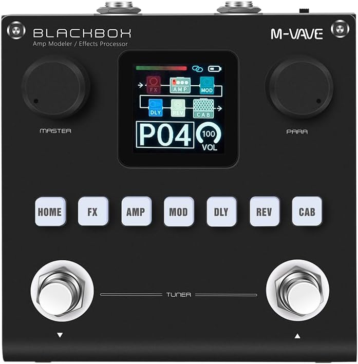 M-Vave Blackbox Bluetooth MIDI Controller - Portable and Versatile Footswitch for Guitar, Bass ...