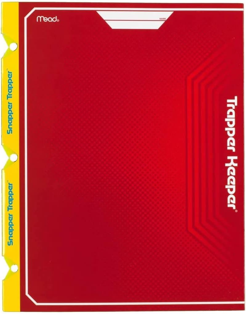 Amazon.com: Mead Trapper Keeper 2-Pocket Portfolio, 12 x 9.38 x .12 ...