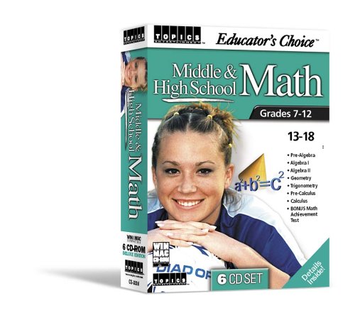 Middle & High School Math Excelerator: Topics Entertainment ...