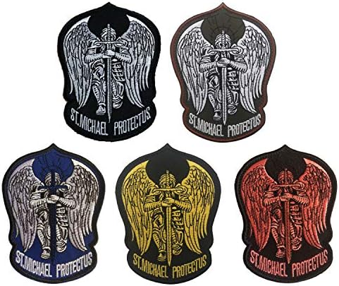 Amazon.com: St. Saint Michael Protect Us Embroidered Patch Tactical ...