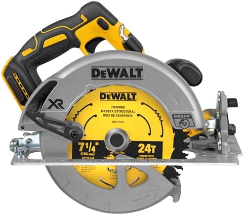 DEWALT 20V MAX 7-1/4-Inch Circular Saw with Brake, Tool Only, Cordless ...