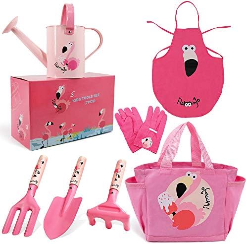 Amazon.com: GIFTRRTOY Kids Gardening Set, Kids Gardening Tools with ...