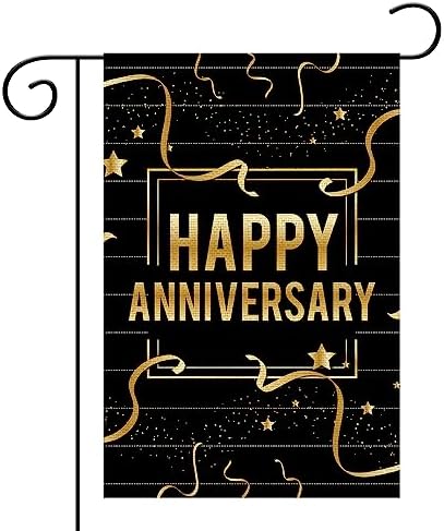 Amazon.com : Helewilk Happy Anniversary Garden Flag, Double Sided ...