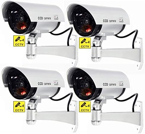 Buy BSITFOW (Pack of 4 Fake Dummy Security CCTV Dome Camera with ...