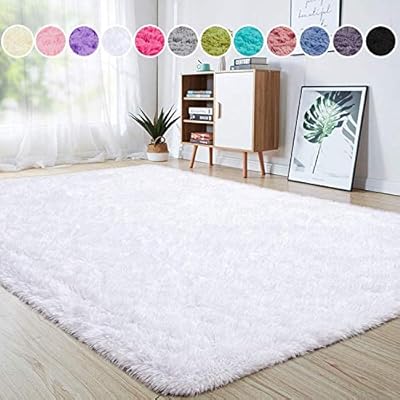 Amazon.co.uk: white rugs