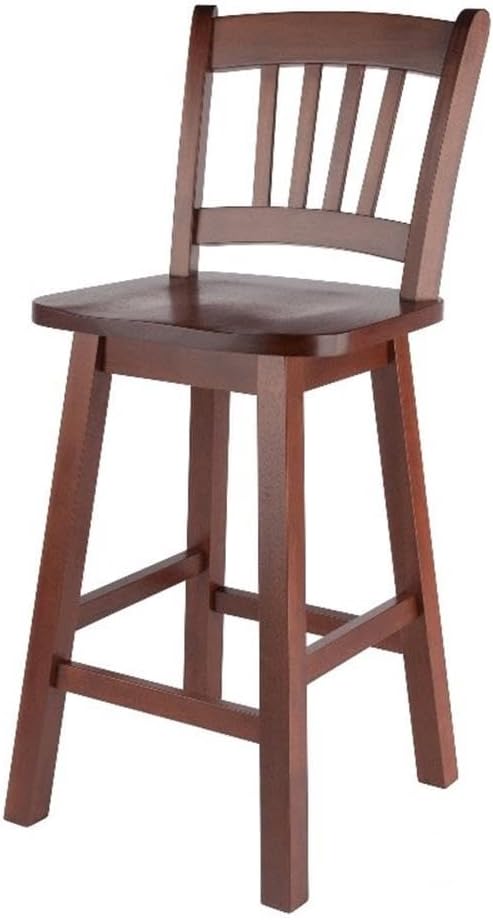 Amazon.com: Walker Edison 2-Piece Minimalist Solid Wood Counter Stool ...